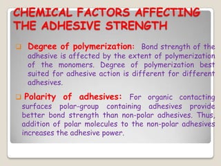 Adhesives | PPTX