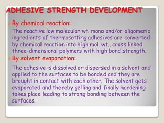 Adhesives | PPTX