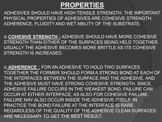 Adhesives | PPT