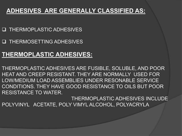 Adhesives | PPT