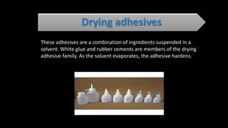 Adhesive and Types of adhesive , Uses of adhesive | PPTX
