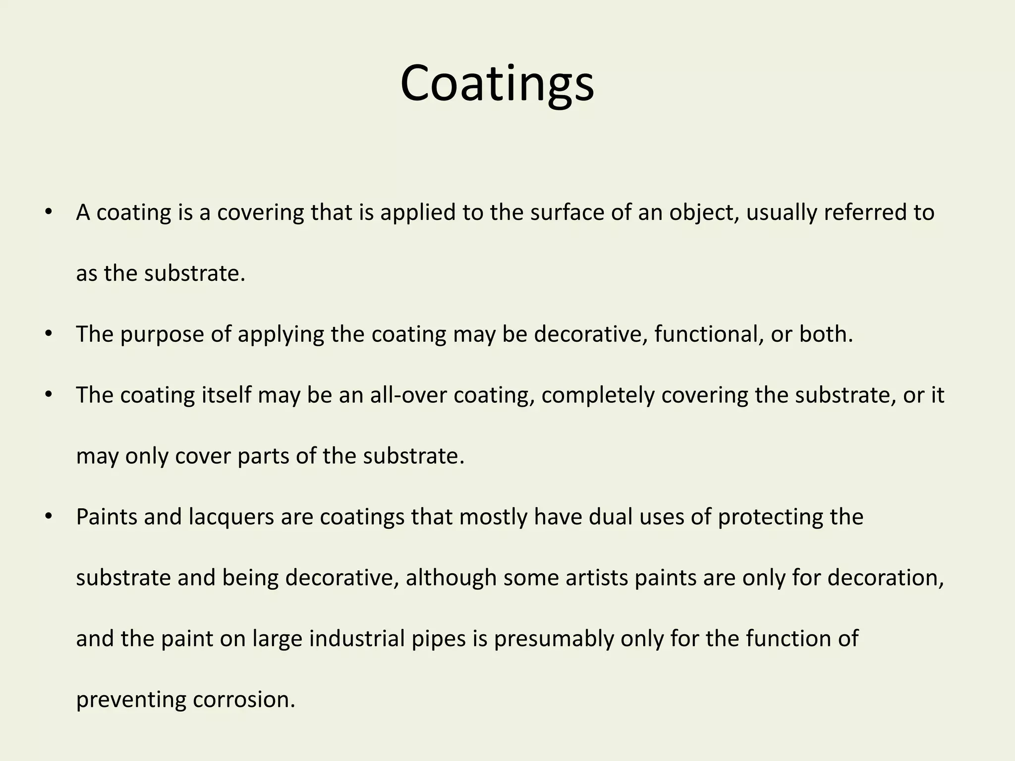 Adhesives and coatings | PPTX