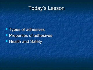 Adhesives and grouts km 1 | PPT