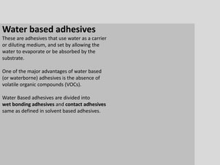 BM Adhesives and sealants | PPTX