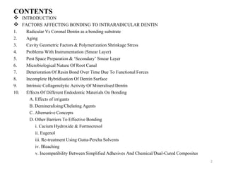 Adhesives in endodontics | PPTX