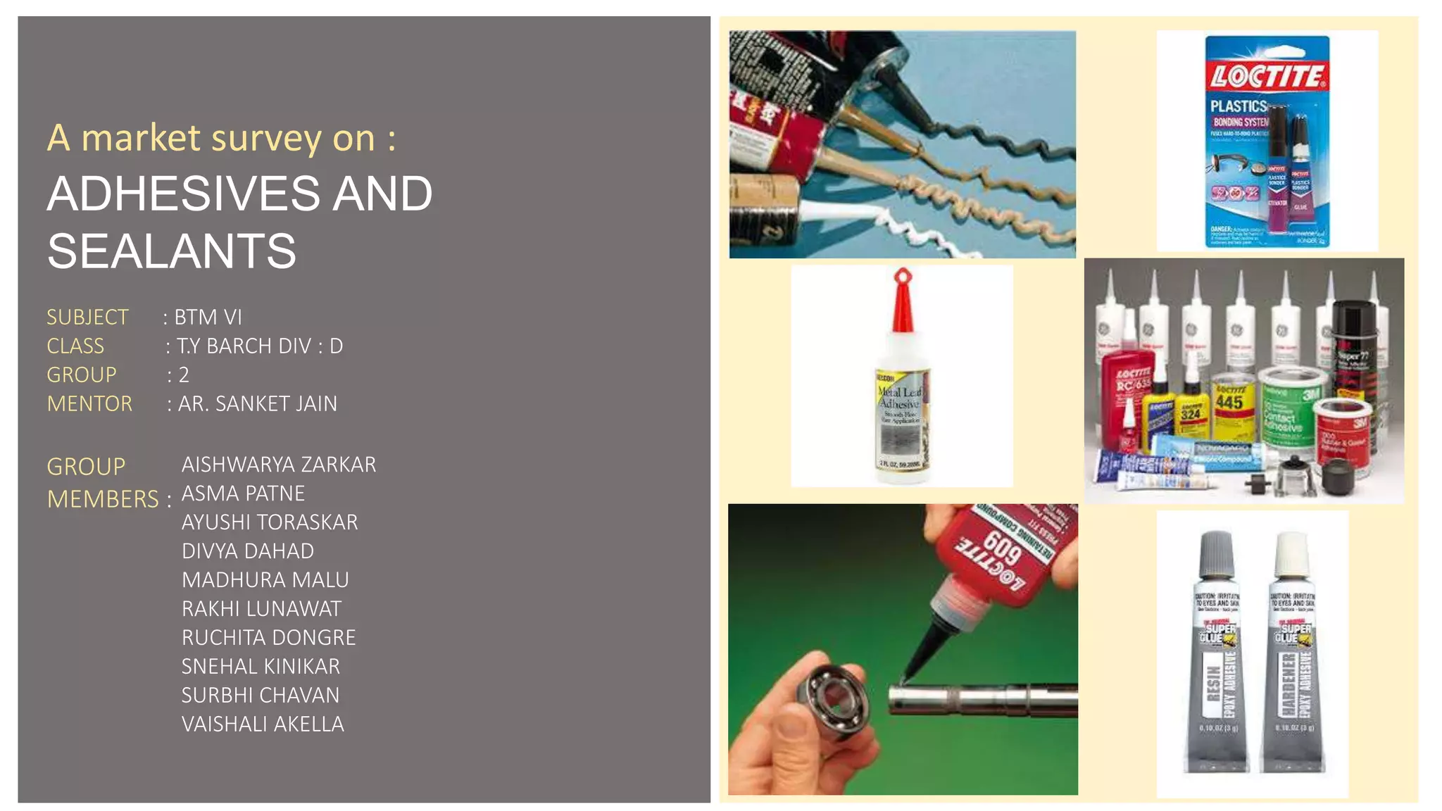 adhesives&sealants .pptx