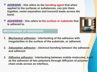 Adhesive system in dentistry, bachelor level | PPTX
