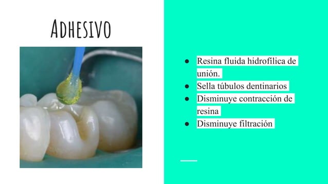Adhesivos dentales (tipos, función y usos clínicos) | PPTX
