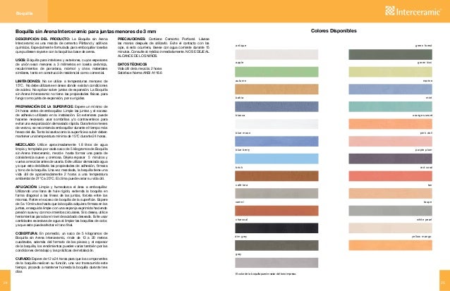 Adhesivos y boquillas interceramic