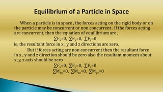 Statics of particle | PPT