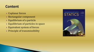 Statics of particle | PPT