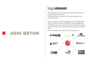 Adhi beton creating corporate identity | PPT