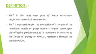 manual muscle testing by K Adhi lakshmi vapms cop | PPTX