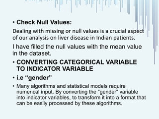 Predicting Liver Disease in India: A Machine Learning Approach | PPTX