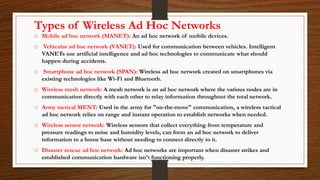 Ad Hoc.pptx | Computer Networking | Computing