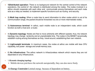 Adhoc and routing protocols | PPT