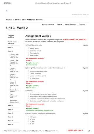 adhoc and wireless sensor network nptel assignment answers (1).pdf