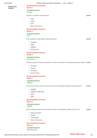 adhoc and wireless sensor network nptel assignment answers (1).pdf
