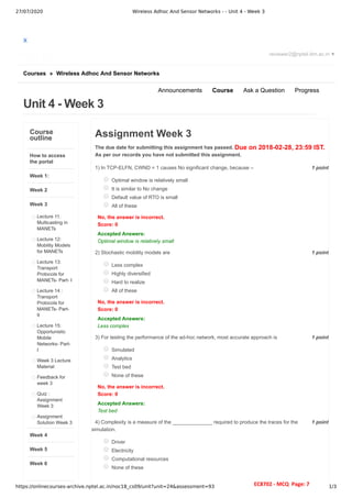 adhoc and wireless sensor network nptel assignment answers (1).pdf