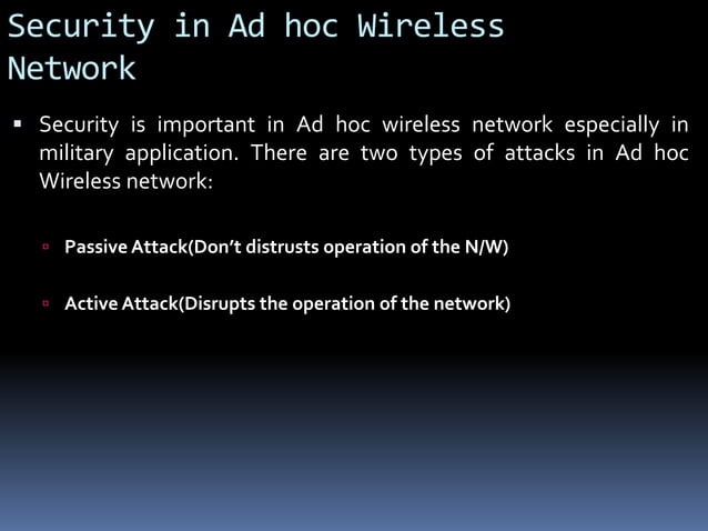 Adhoc Wireless Network | PPTX | Internet of Things | Internet