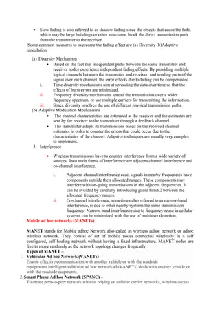 Adhoc module 1 Introduction | PDF | Computer Networking | Computing