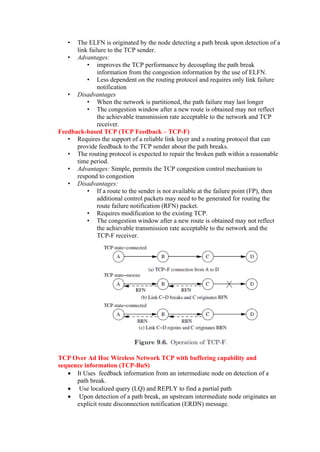 Module 3: Routing Protocols and Transport Layer in Ad-hoc Networks | PDF