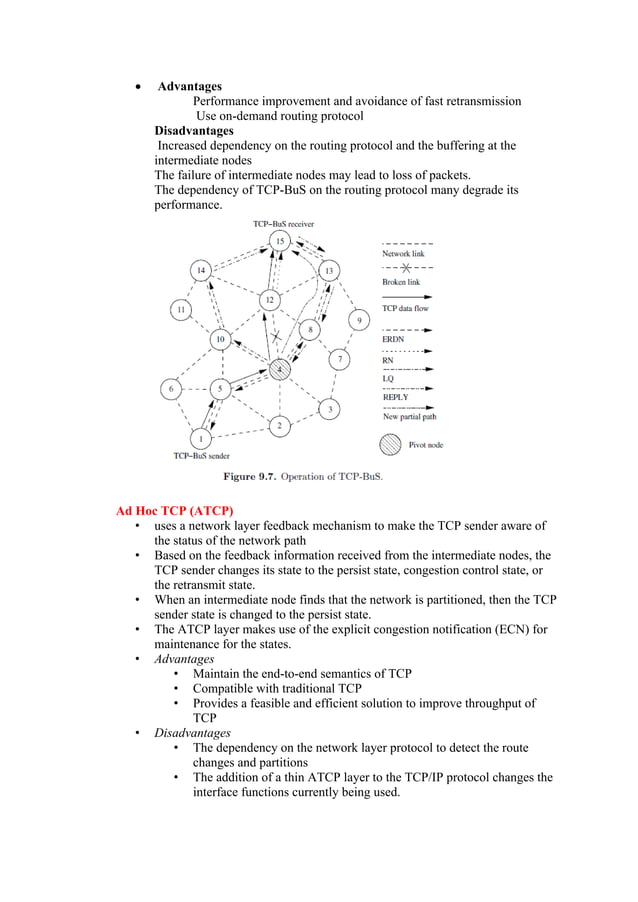 Module 3: Routing Protocols and Transport Layer in Ad-hoc Networks | PDF