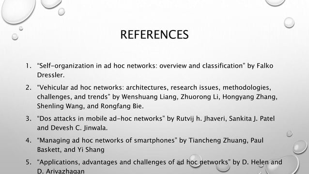Adhoc Networkpptx Computer Networking Computing