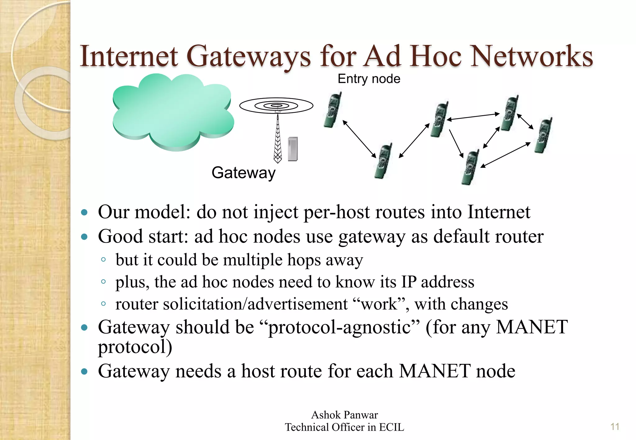 Ad-hoc networking with AODV | PPTX | Computer Networking | Computing