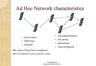 Ad-hoc networking with AODV | PPTX | Computer Networking | Computing