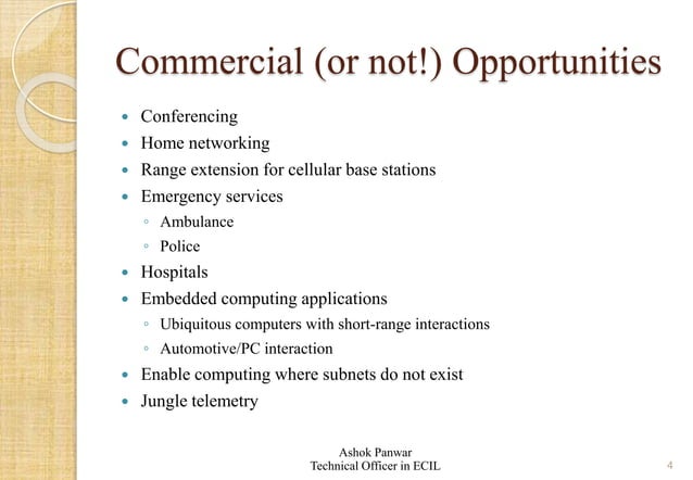 Ad-hoc networking with AODV | PPTX | Computer Networking | Computing