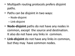 AODV (Ad hoc On-demand Distance Vector) VS AOMDV (Ad hoc On-demand ...