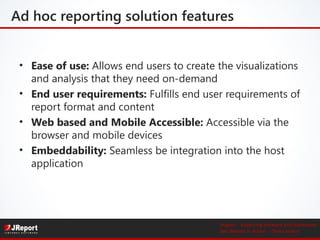 Ad hoc reporting and analysis | PDF