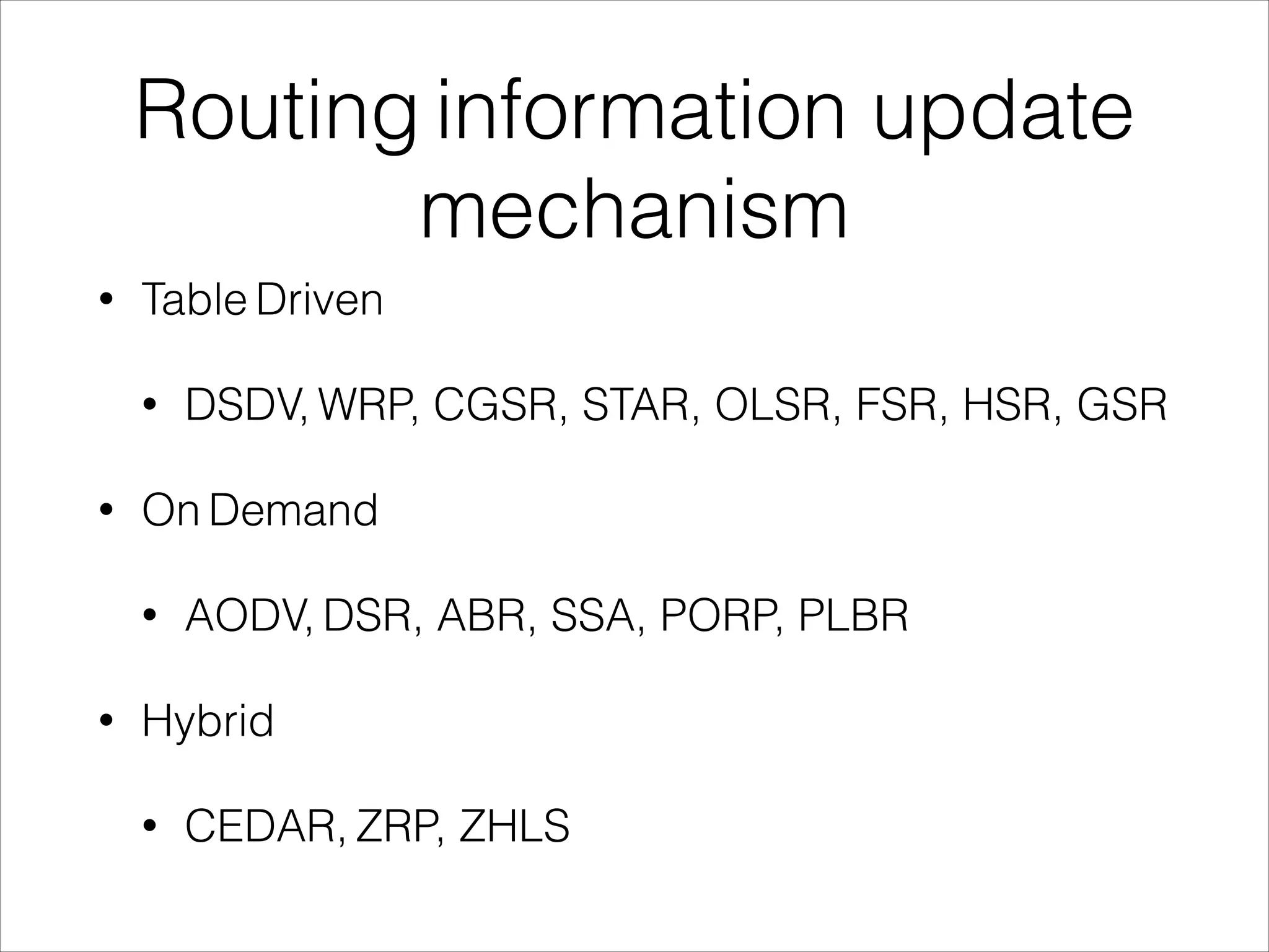 Adhoc routing protocols | PDF