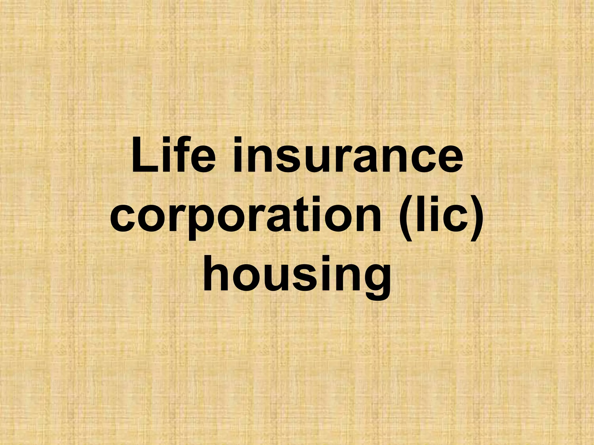 lic housing and morphogenesis housing | PPTX