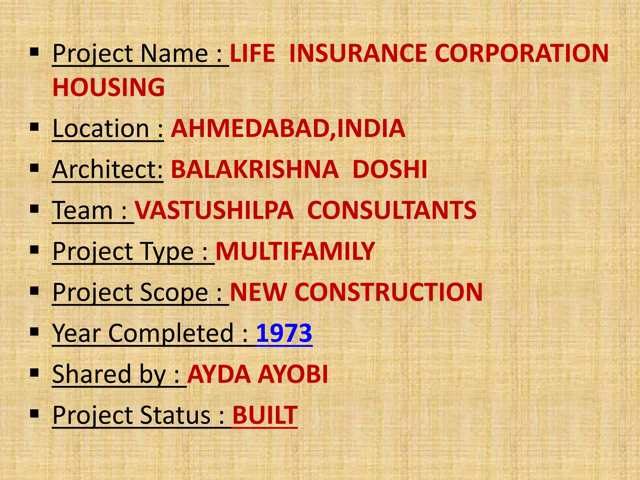 lic housing and morphogenesis housing | PPTX