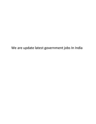 We are update best government jobs (www.jobreport.org) | DOCX