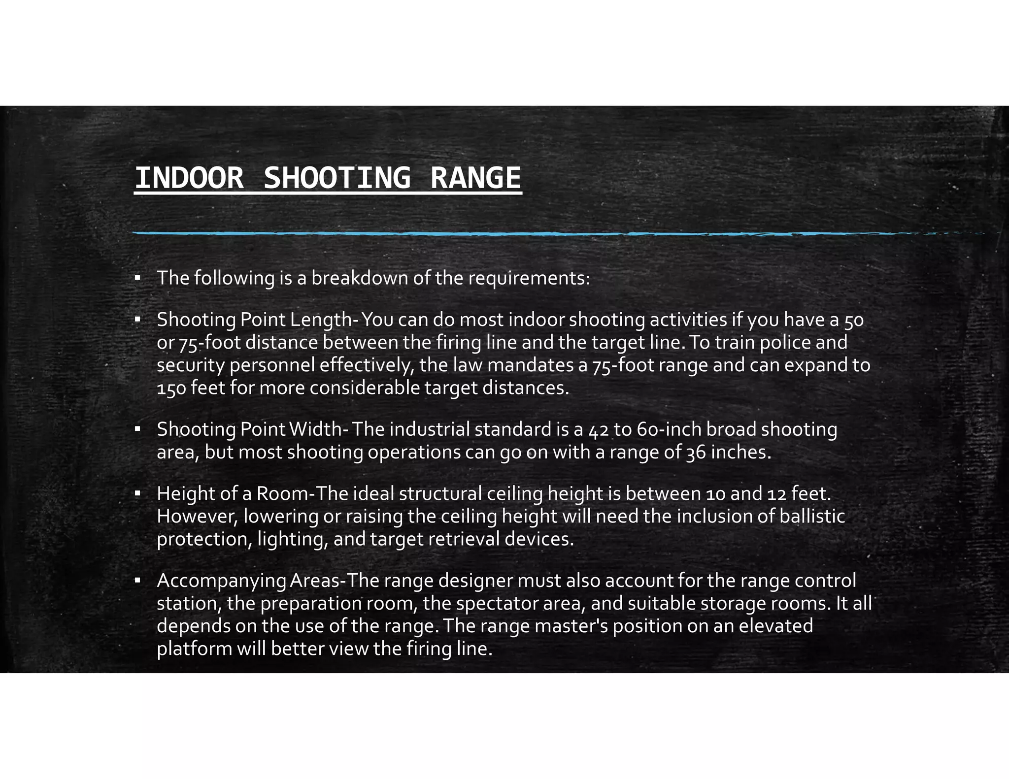Shooting Range Indoor | PDF
