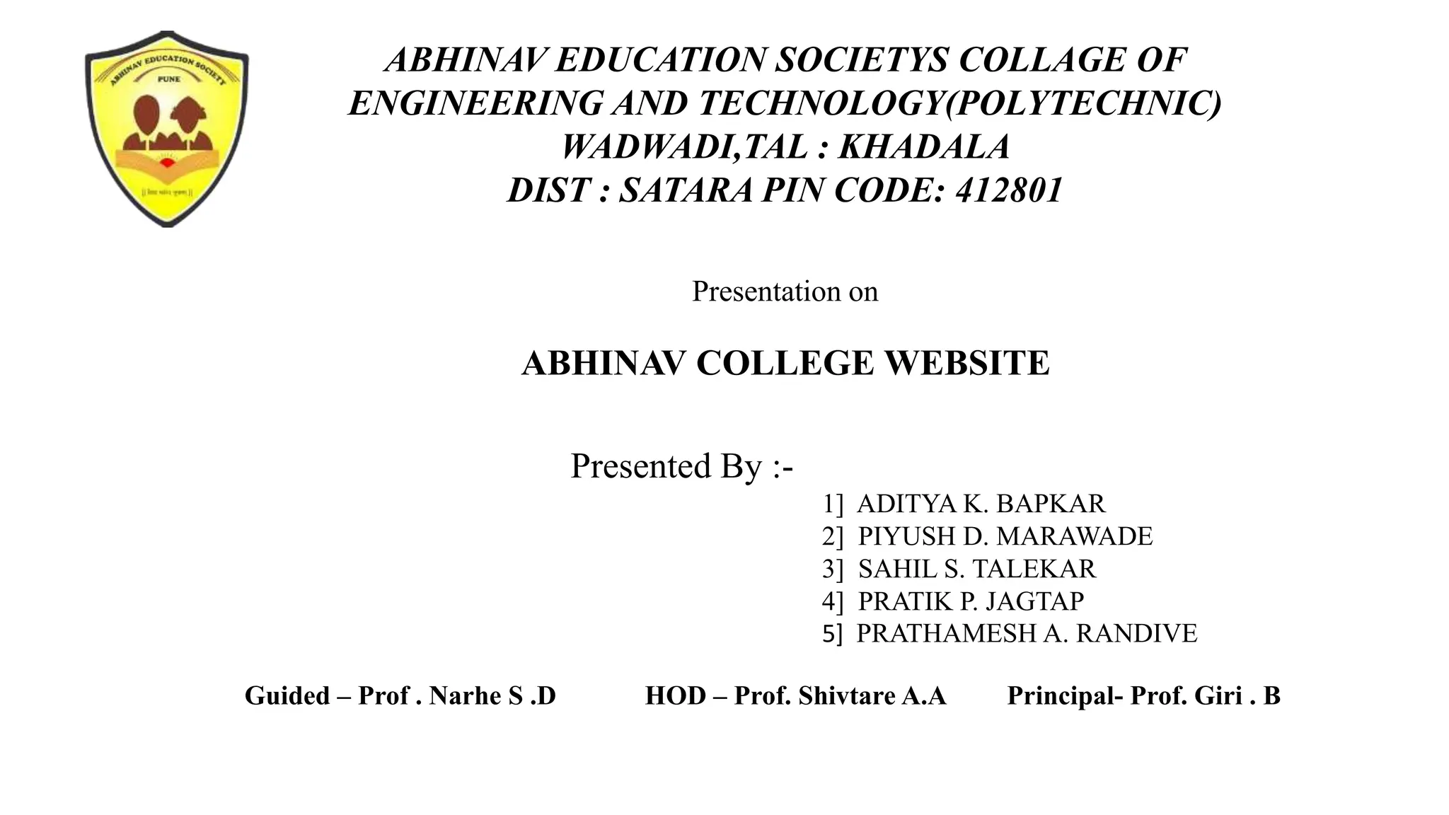 presentation on college website project .pptx