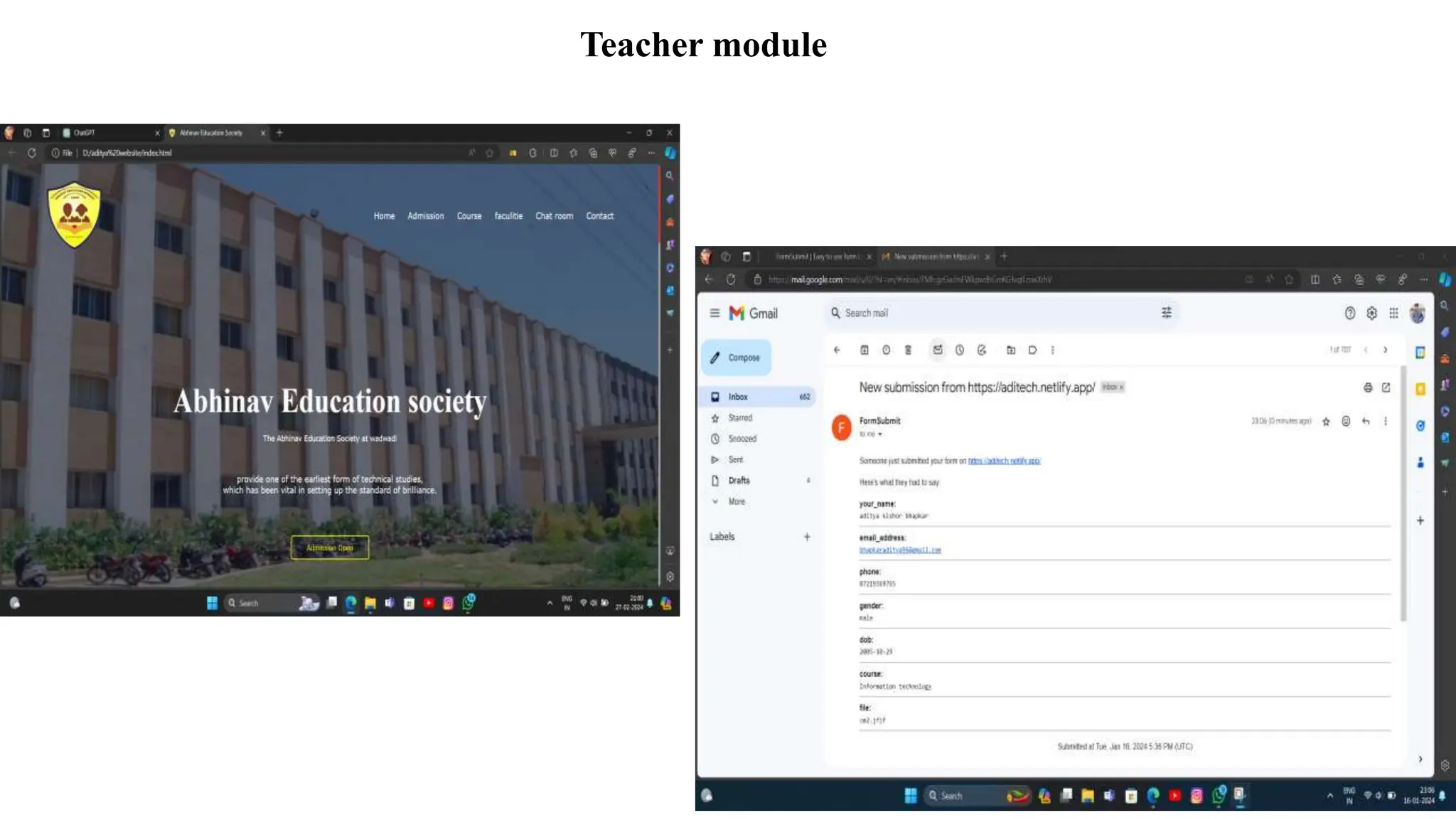 presentation on college website project .pptx