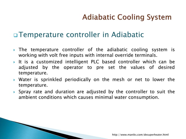 adiabatic cooling system and its working | PPTX