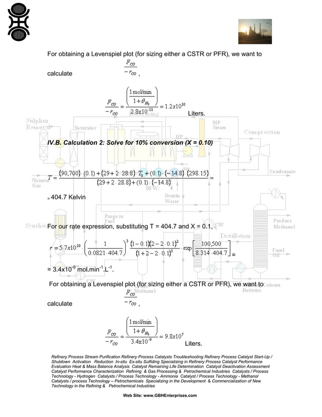 Adiabatic Reactor Analysis for Methanol Synthesis Plant Note Book Series: PNBS-0604 | PDF
