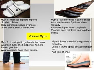A diabetic 's guide to footwear | PPT