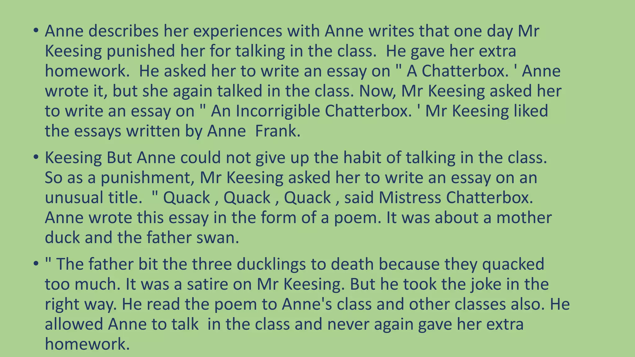 A diary of a young girl | PPTX