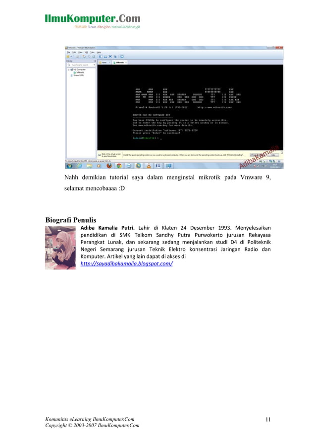 Adiba instalasi-mikrotik-di-vmware | PDF