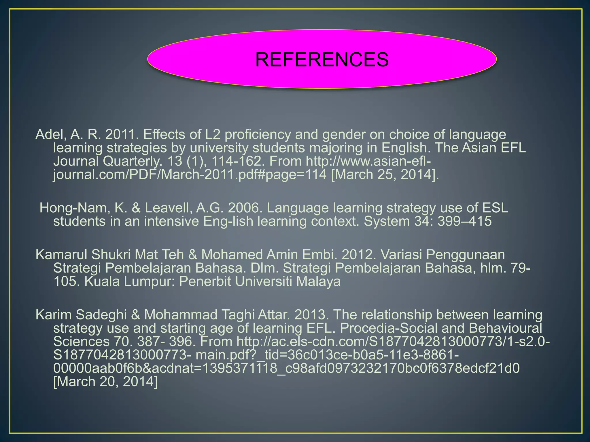 Factor that effect LLS prepared by Adibah Arshad | PPT