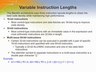 Blackfin Processor Core Architecture Part 2 | PPT