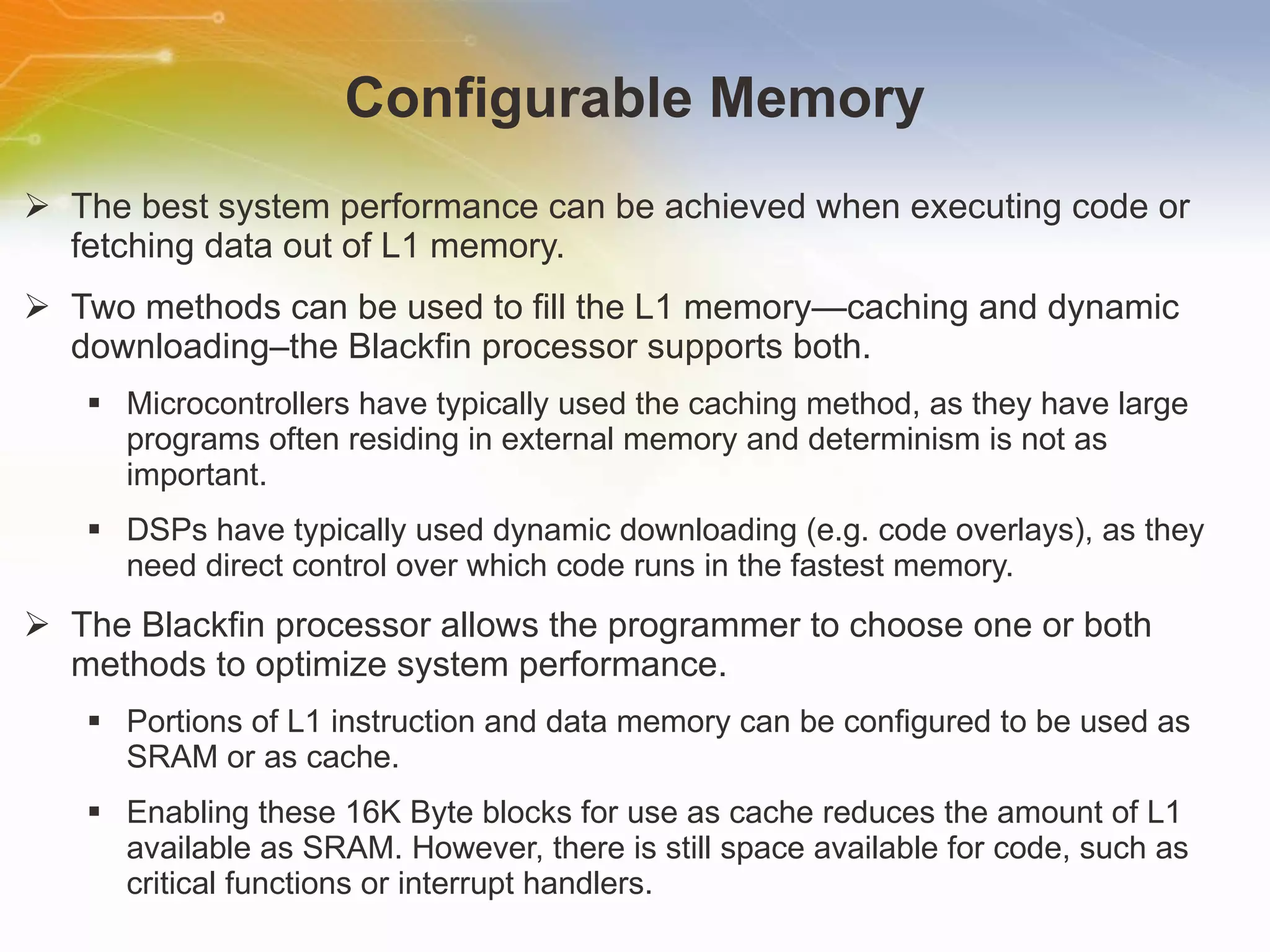 Blackfin Processor Core Architecture Part 3 Ppt Data Storage And 9511