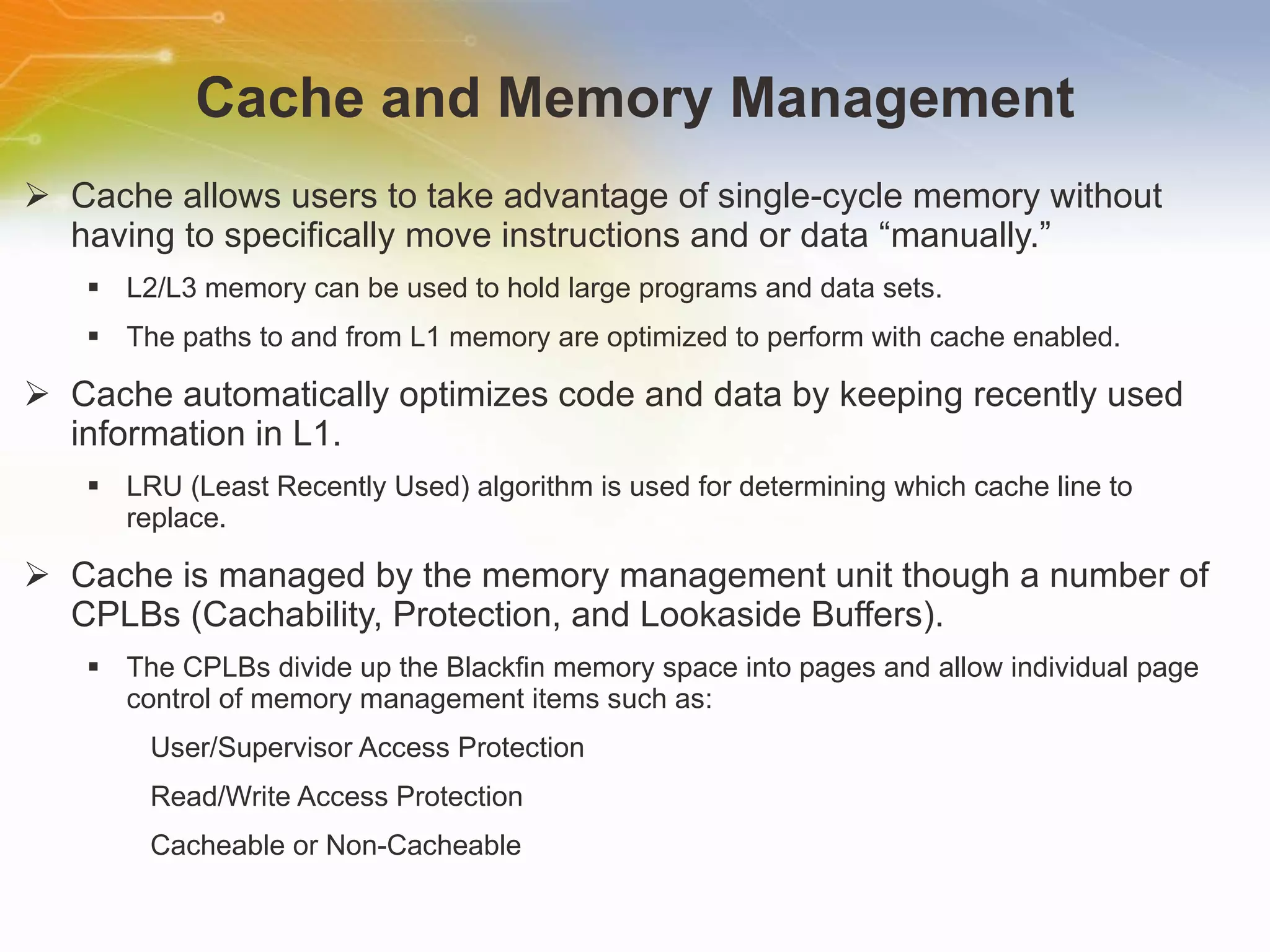 Blackfin Processor Core Architecture Part 3 | PPT