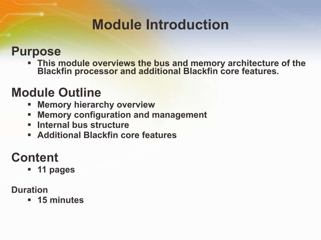 Blackfin Processor Core Architecture Part 3 | PPT | Data Storage and Warehousing | Computing